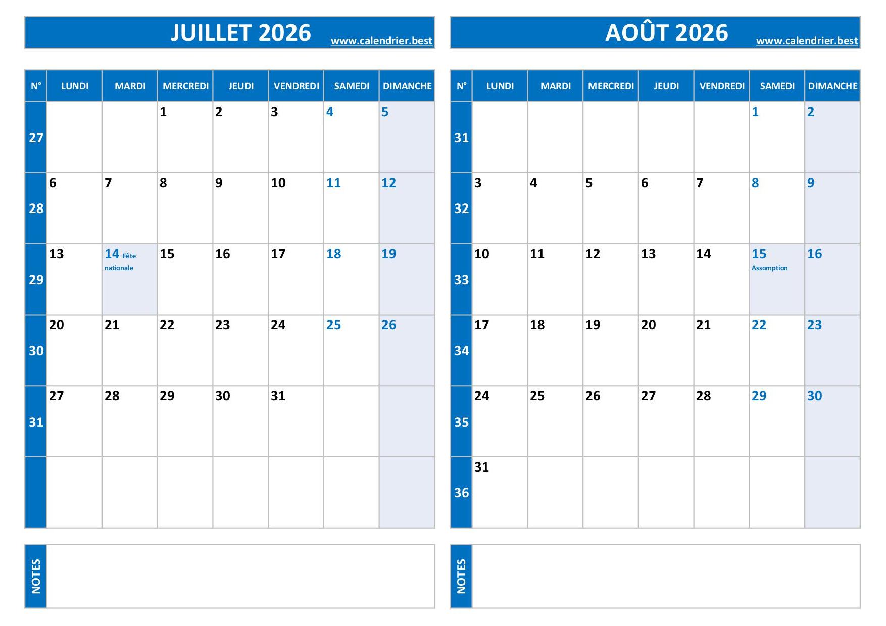 Calendrier Juillet Et Ao t 2026 Imprimer Calendrier best Calendrier Juillet Et Ao t 2026 Imprimer Calendrier best